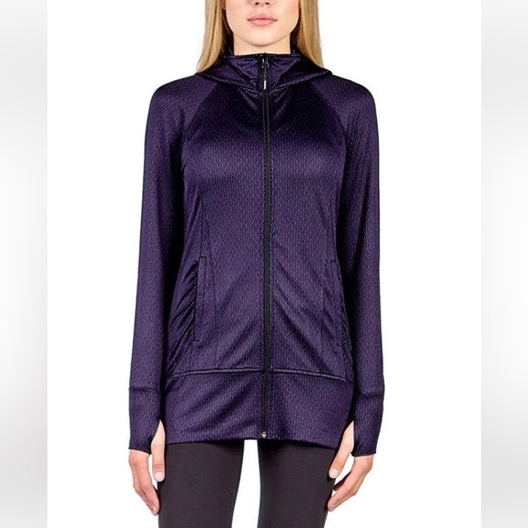 Mondetta | Jackets & Coats | Mondetta Dark Purple Herringbone Long ...